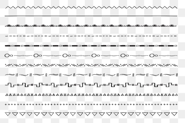 Png doodle hand drawn divider | Premium PNG - rawpixel