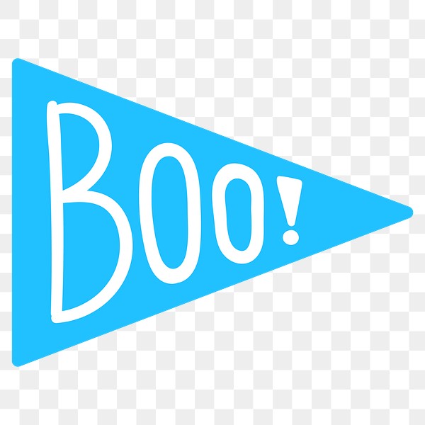 Boo! stiker design element transparent | Premium PNG - rawpixel