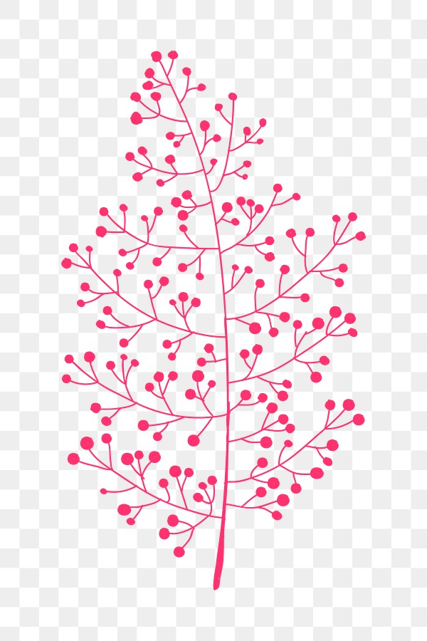 Pink tree sticker design element | Premium PNG Sticker - rawpixel
