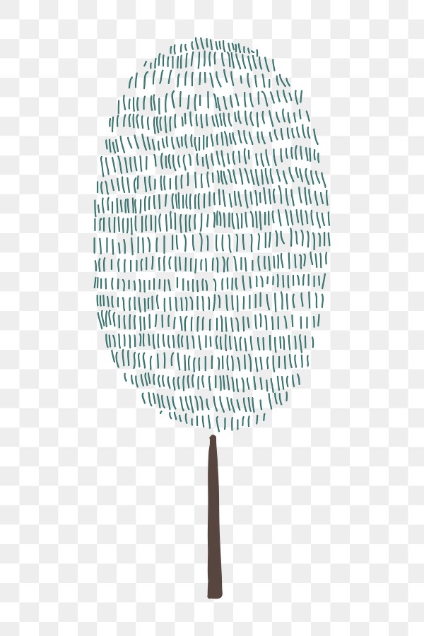 Cute doodle tree sticker design | Premium PNG Sticker - rawpixel