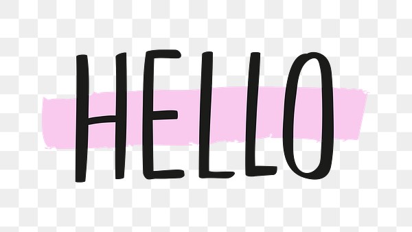 Hello png hand drawn word | Premium PNG Sticker - rawpixel