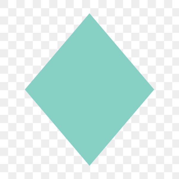 Green rhombus geometric shape transparent | Premium PNG Sticker - rawpixel