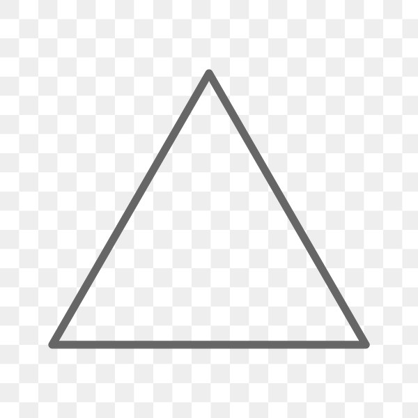 Stroke triangle geometric shape transparent | Premium PNG - rawpixel