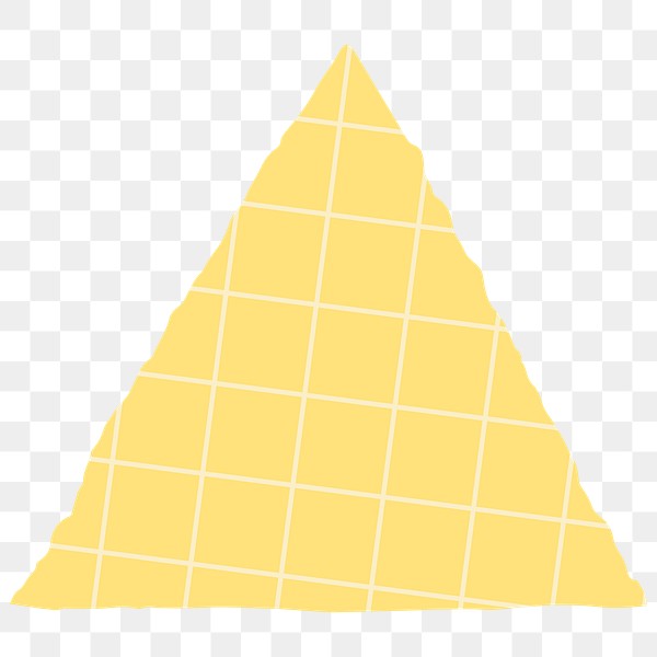 Blank yellow triangle paper note | Premium PNG Sticker - rawpixel