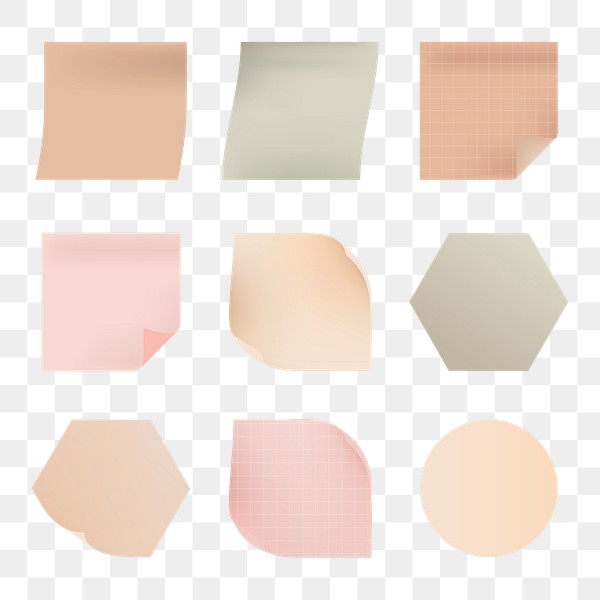 Earth tone sticky note collection | Premium PNG - rawpixel