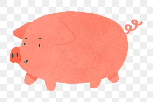 Hand darwn pink pig transparent | Premium PNG Sticker - rawpixel