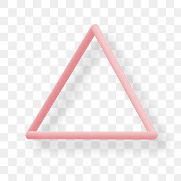 Pastel pink triangle design social | Premium PNG Sticker - rawpixel