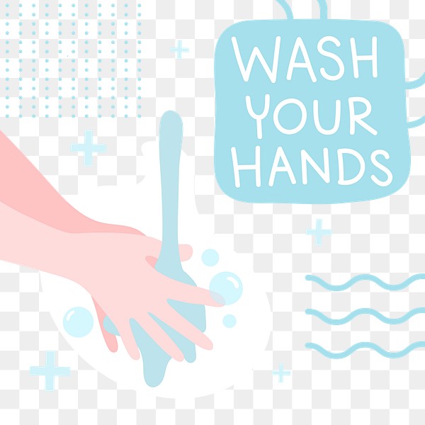 Wash your hands sanitary message | Free PNG Sticker - rawpixel