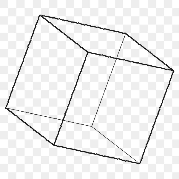 3D geometric cube design element | Free PNG Sticker - rawpixel