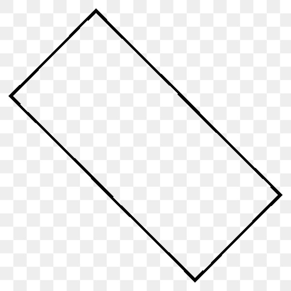 Geometric rectangle shape design element | Premium PNG Sticker - rawpixel