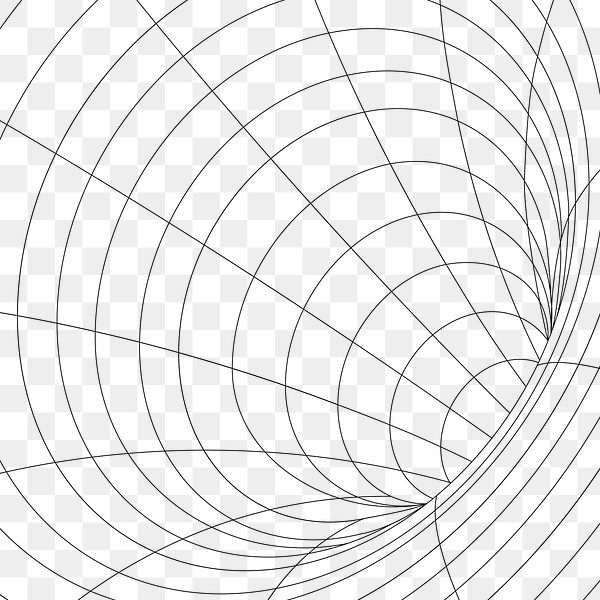 3D Grid wormhole illusion design | Premium PNG - rawpixel