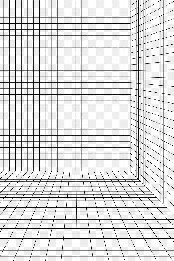 3D grid wireframe grid room | Premium PNG - rawpixel