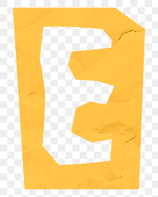 Png E letter paper cut | Premium PNG - rawpixel