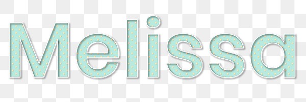 Melissa png typography pastel font | Premium PNG Sticker - rawpixel