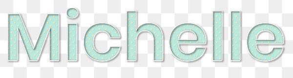 Michelle png typography name sticker | Premium PNG Sticker - rawpixel