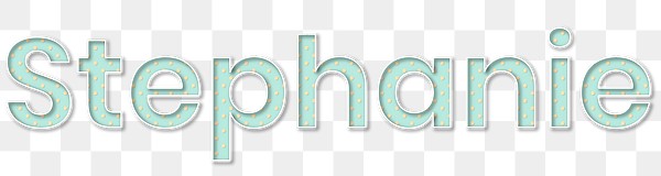 Stephanie png typography pastel script | Free PNG Sticker - rawpixel