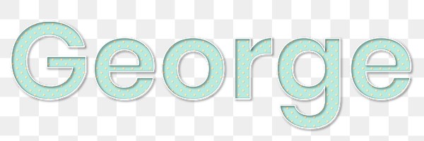 Png George word art typography | Premium PNG Sticker - rawpixel