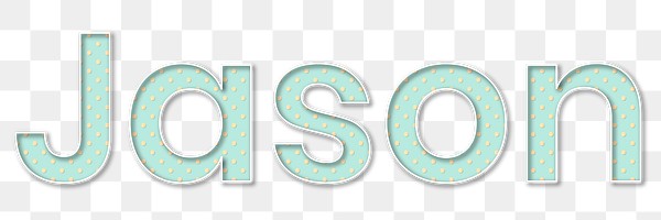 Jason png name typography font | Premium PNG - rawpixel
