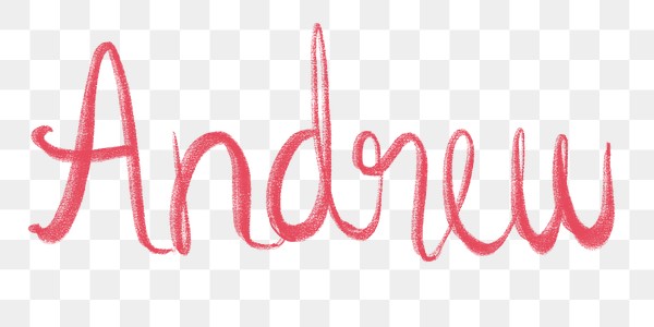 Andrew png script font typography | Free PNG - rawpixel