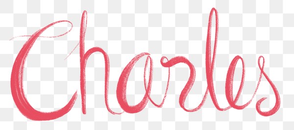 Charles png handwritten calligraphy font | Free PNG - rawpixel