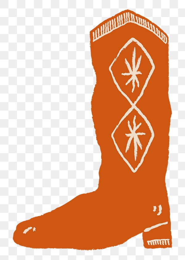 Cowboy boots png logo vintage | Premium PNG Sticker - rawpixel