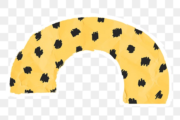 Ripped paper sticker png in yellow | Premium PNG Sticker - rawpixel