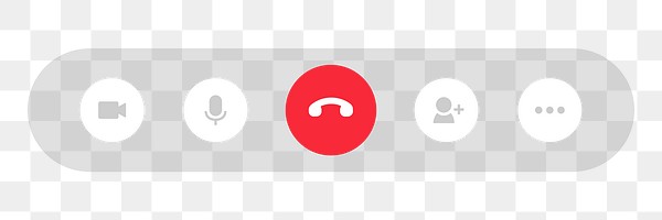 Png call interface icons bar | Premium PNG Sticker - rawpixel