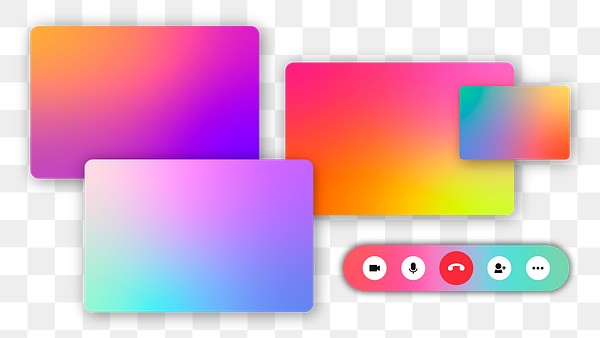 Video conferencing application png set | Premium PNG - rawpixel