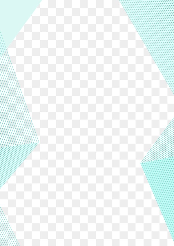 Turquoise geometric frame transparent background | Free PNG - rawpixel