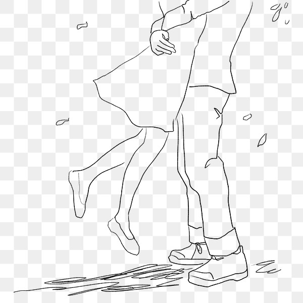 Couple jump hugging png black | Premium PNG - rawpixel