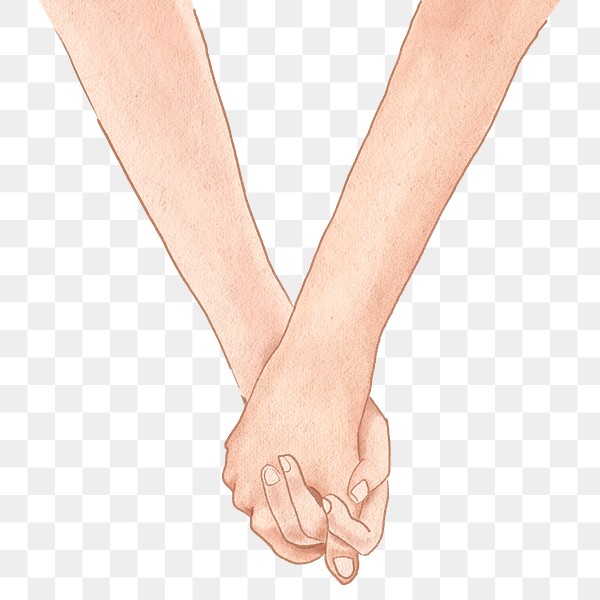 Couple holding hands romantically png | Premium PNG Sticker - rawpixel