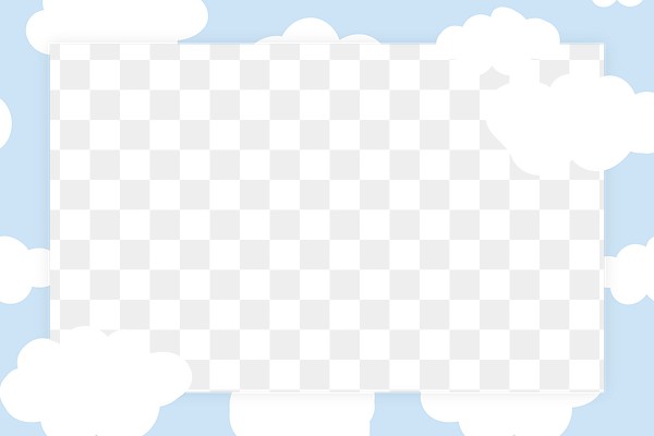 Png cloudy frame transparent background | Premium PNG - rawpixel
