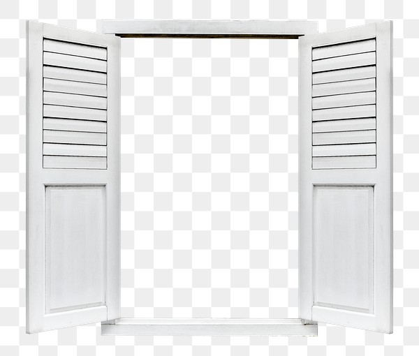 Opened window png clipart, wooden | Premium PNG - rawpixel