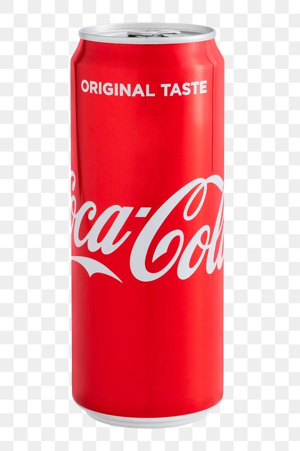 Coca-Cola original taste in a can. | Free PNG Sticker - rawpixel