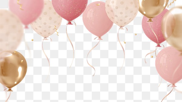 Pink balloon 3d frame png, | Premium PNG - rawpixel