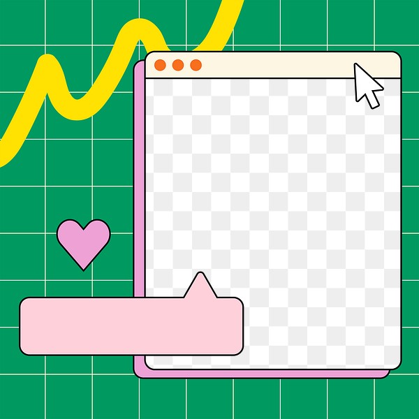 Browser tab png frame, Memphis | Premium PNG - rawpixel