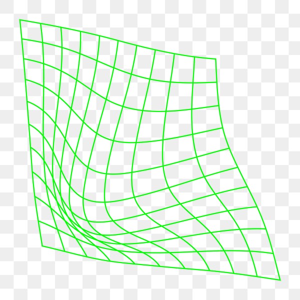 Wireframe shape png sticker, green | Premium PNG - rawpixel