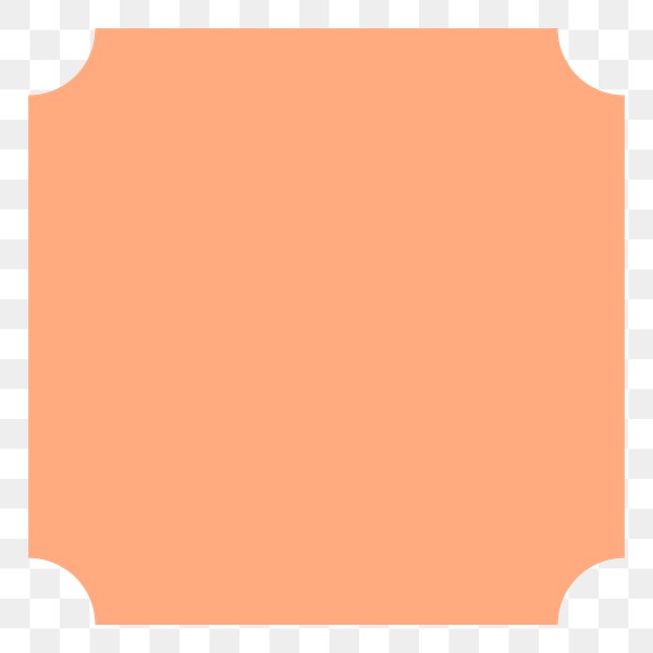 Orange square png sticker, abstract | Free PNG - rawpixel