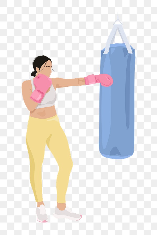 Female boxer png sticker, realistic | Premium PNG - rawpixel