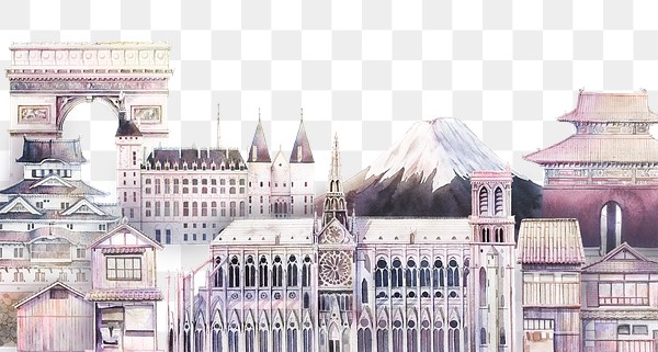 Historical landmarks png transparent background, | Premium PNG - rawpixel