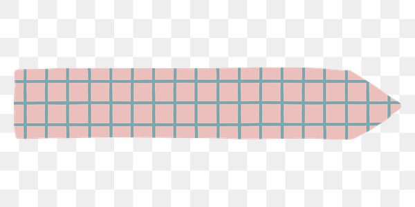 Arrow notepaper png, pink grid | Premium PNG - rawpixel