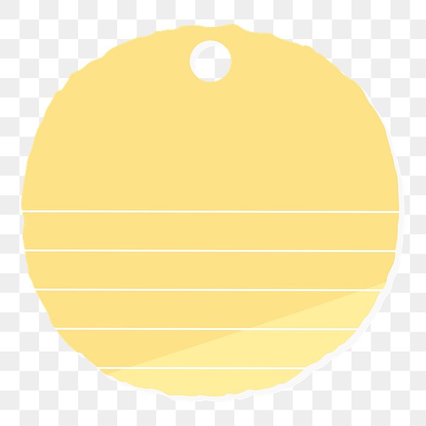 Round notepaper template png