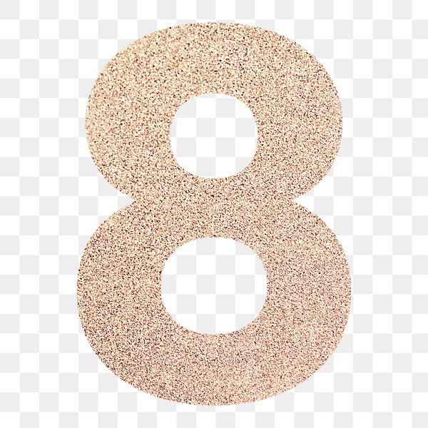 Number 8 glitter typography | Free stock illustration | High Resolution ...