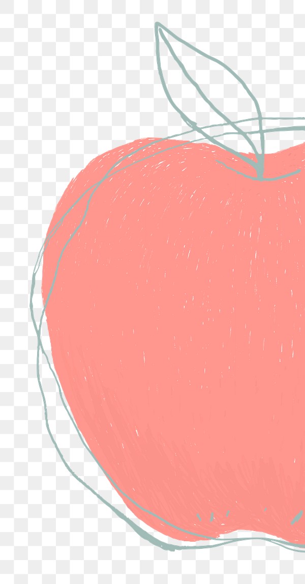 Pink apple fruit png hand | Free PNG Sticker - rawpixel