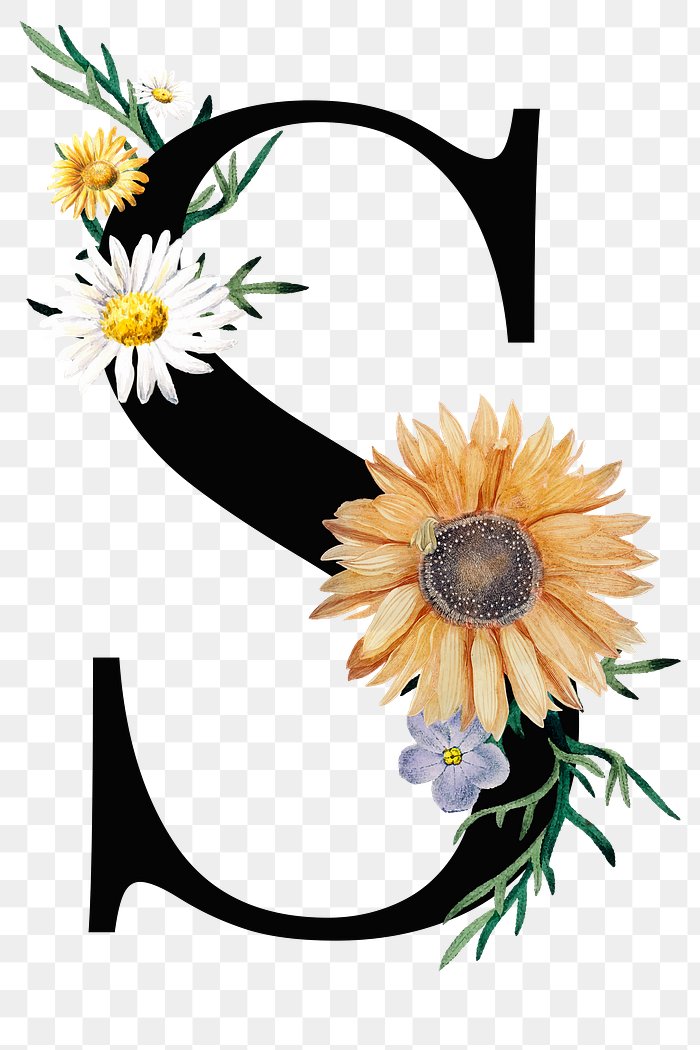 Floral Letter S Images | Free Vectors, PNGs, Mockups & Backgrounds ...