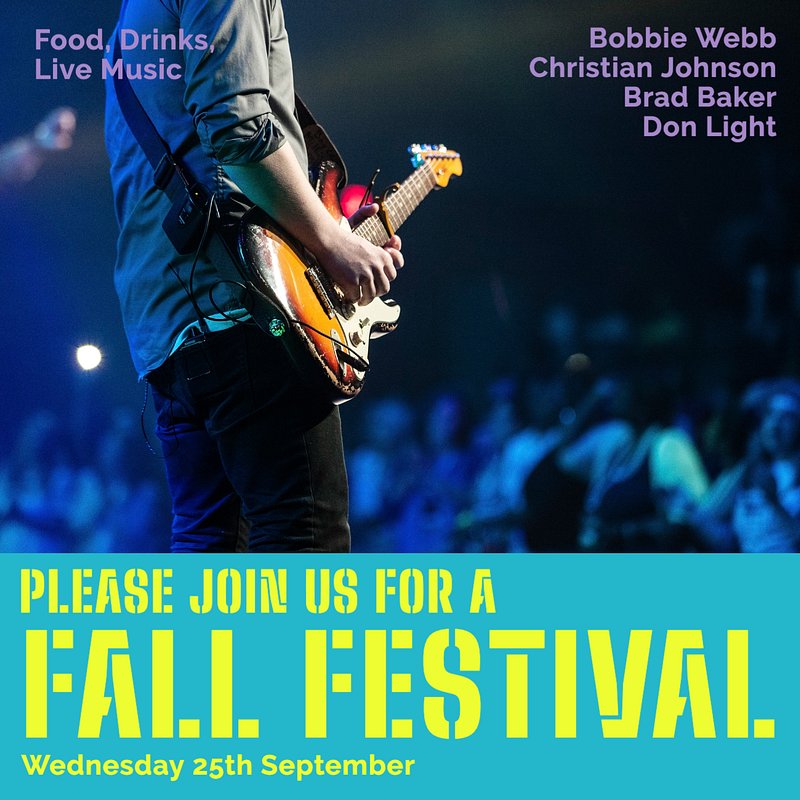 Fall music festival post template, | Premium Editable Template - rawpixel