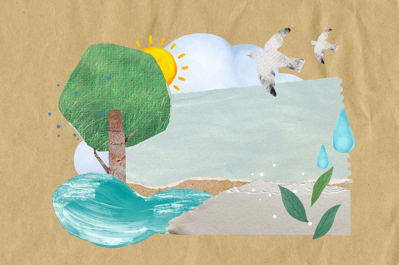 Aesthetic environment, editable nature paper | Free Collage Maker ...