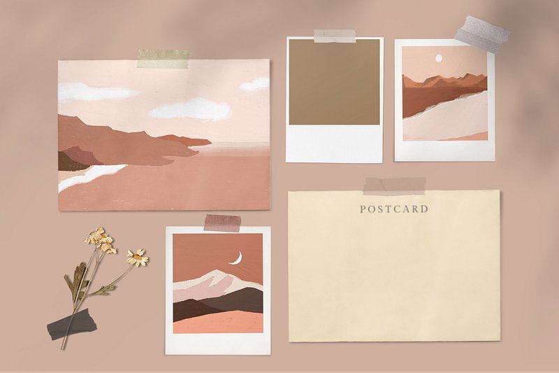 Nature mood board mockup, customizable | Premium Moodboard Maker - rawpixel