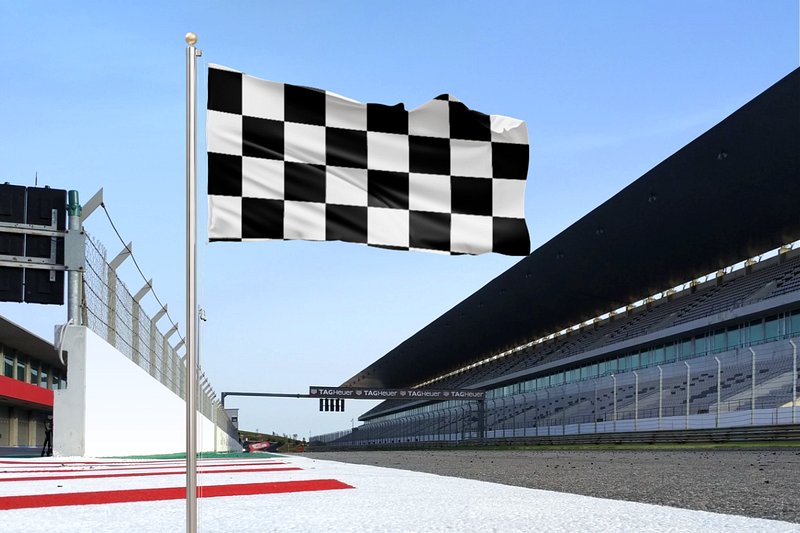 Editable car racing flag mockup, | Premium Mockup Generator - rawpixel