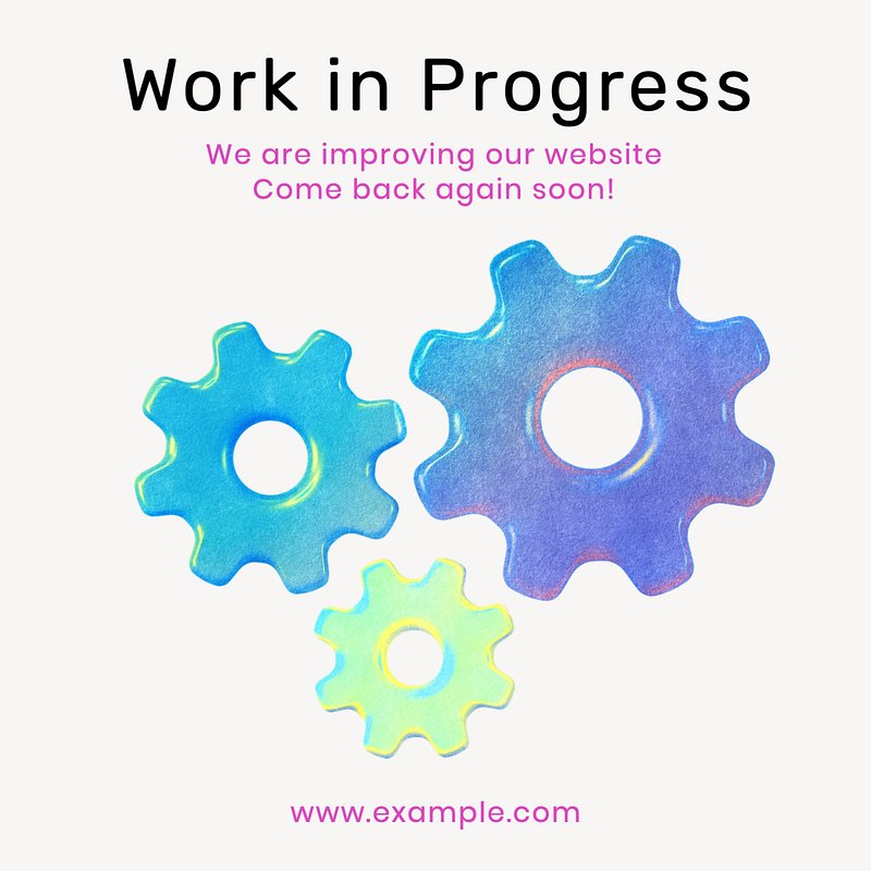 Glittery work progress typography beige | Free Photo - rawpixel